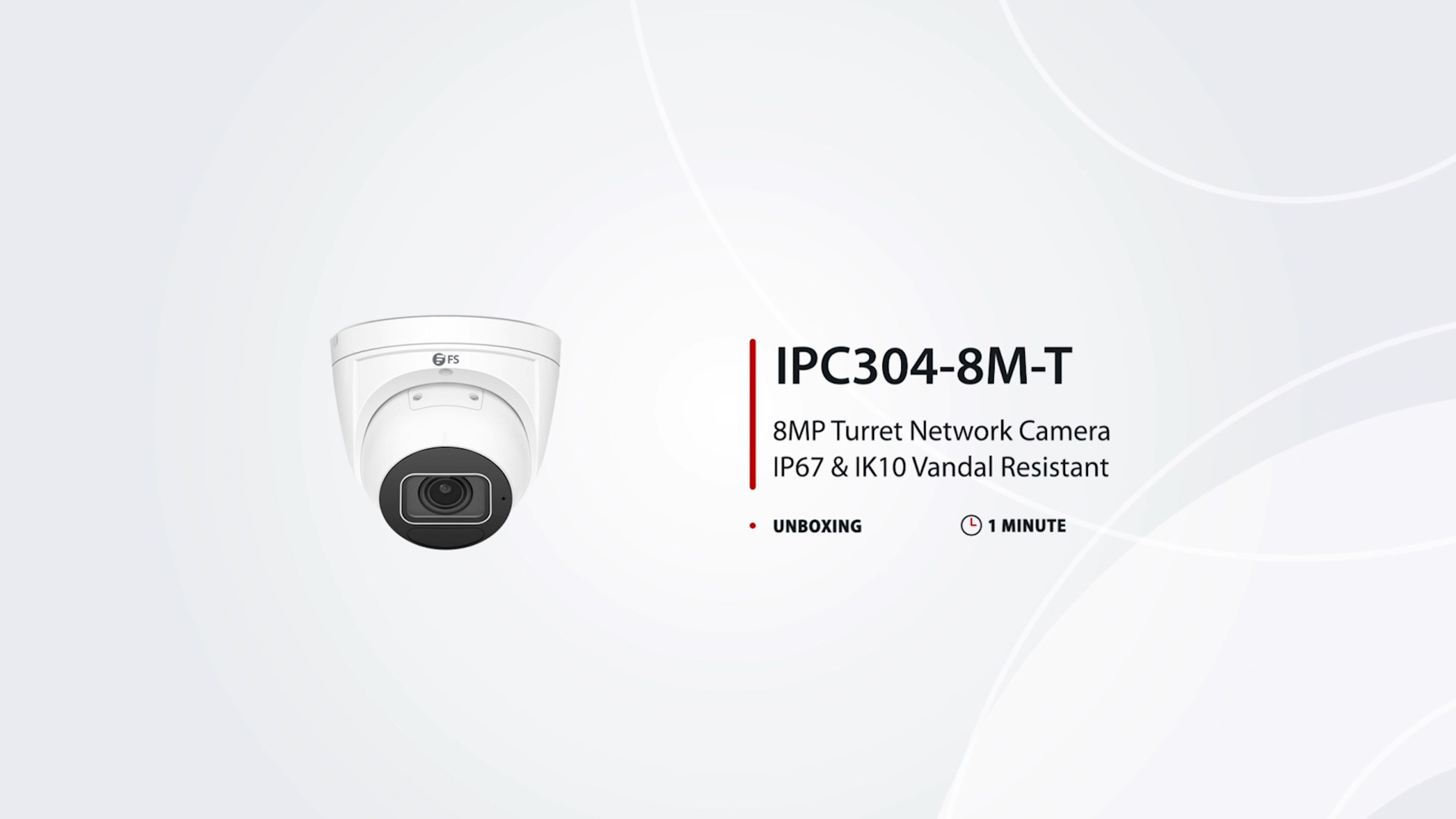IPC304-8M-T Turret Camera, with 2.8 ~ 12mm Varifocal Lens, 8MP ...