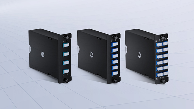 12 Fibers MTP®-12 LC MTP® Cassette Module, OM4 Multimode, Type A - FS