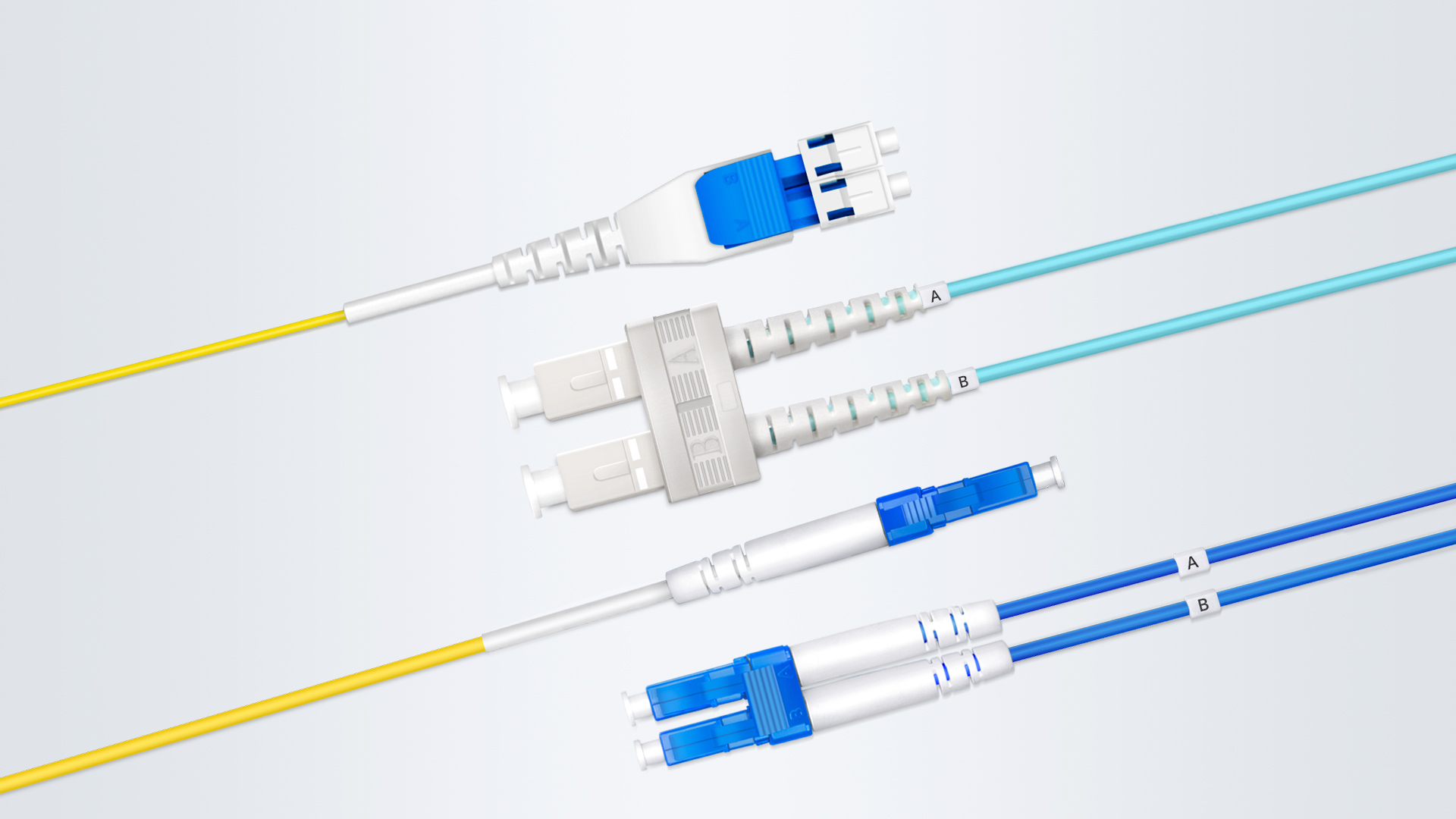 1m (3ft) LC-LC OM3 Uniboot BIF Fiber Patch Cable - FS