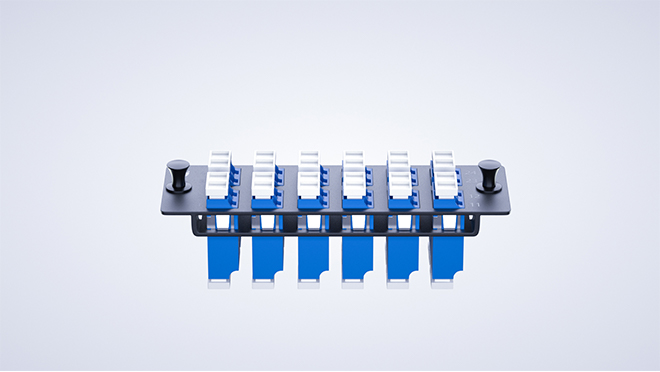 12-Port LC Duplex Fiber Adapter Panel, 24-Fiber OS2 Single Mode - FS