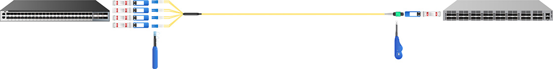 Arista Networks Compatible 400GBASE-XDR4 QSFP-DD Module, Inphi DSP Chip ...