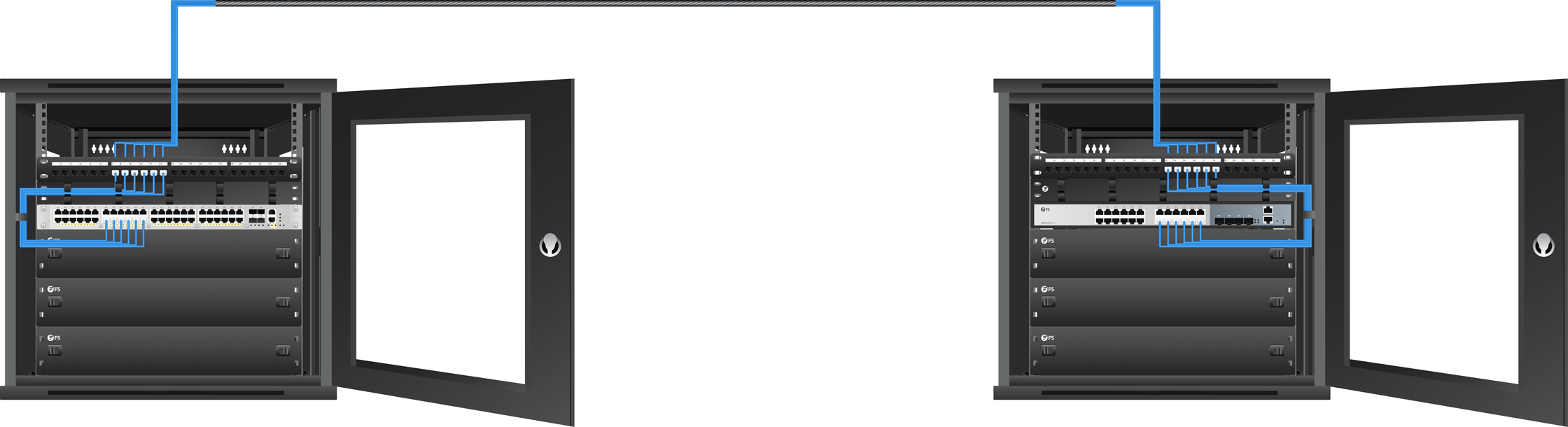 Panel en vacío para rack sin herramientas 19" 2U - FS.com México