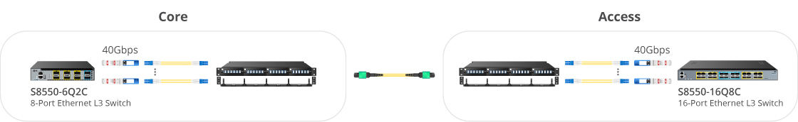 1m (3ft) 12-Fiber OS2 9/125 MTP® Trunk Cable, Polarity B, OFNP - FS.com ...