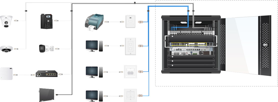 Cat8 RJ45 (8P8C) Shielded Toolless Keystone Jack (12pcs/Pack) - FS.com