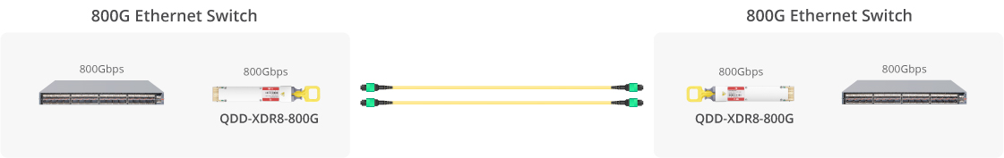 Arista Networks QDD-800G-2XDR4 Compatible QSFP-DD 800GBASE-XDR8 PAM4 ...