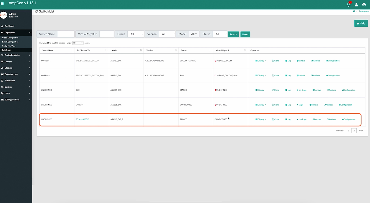 How to Use AmpCon™ for Mass Configuration of Picos® Switches