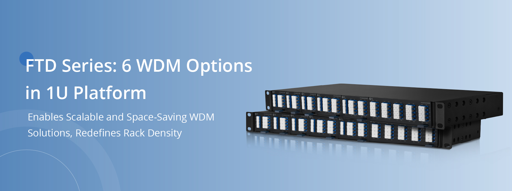 FS Launches FTD Series: 6 WDM Options in 1U Redefines Rack Density