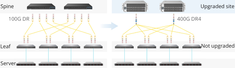 Discover the seamless migration path from 100G to 400G in data centers.
