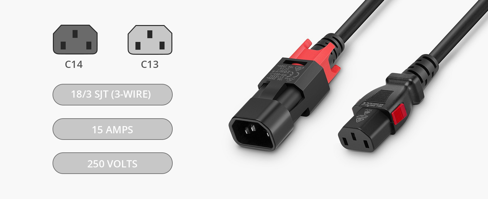 FS Locking Power Cords Secure Power Connections for Data Centers