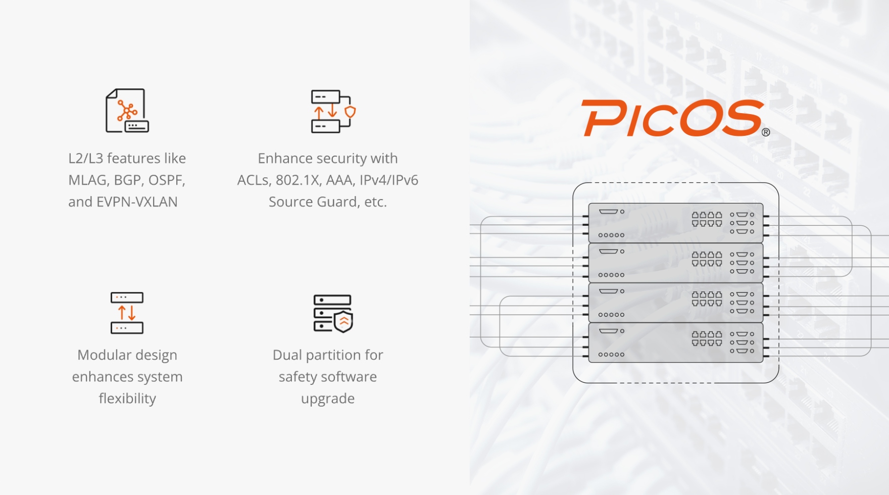 FS N8550-48B8C: 25G PicOS® Leaf Switch for Modern, Scalable Data Centers