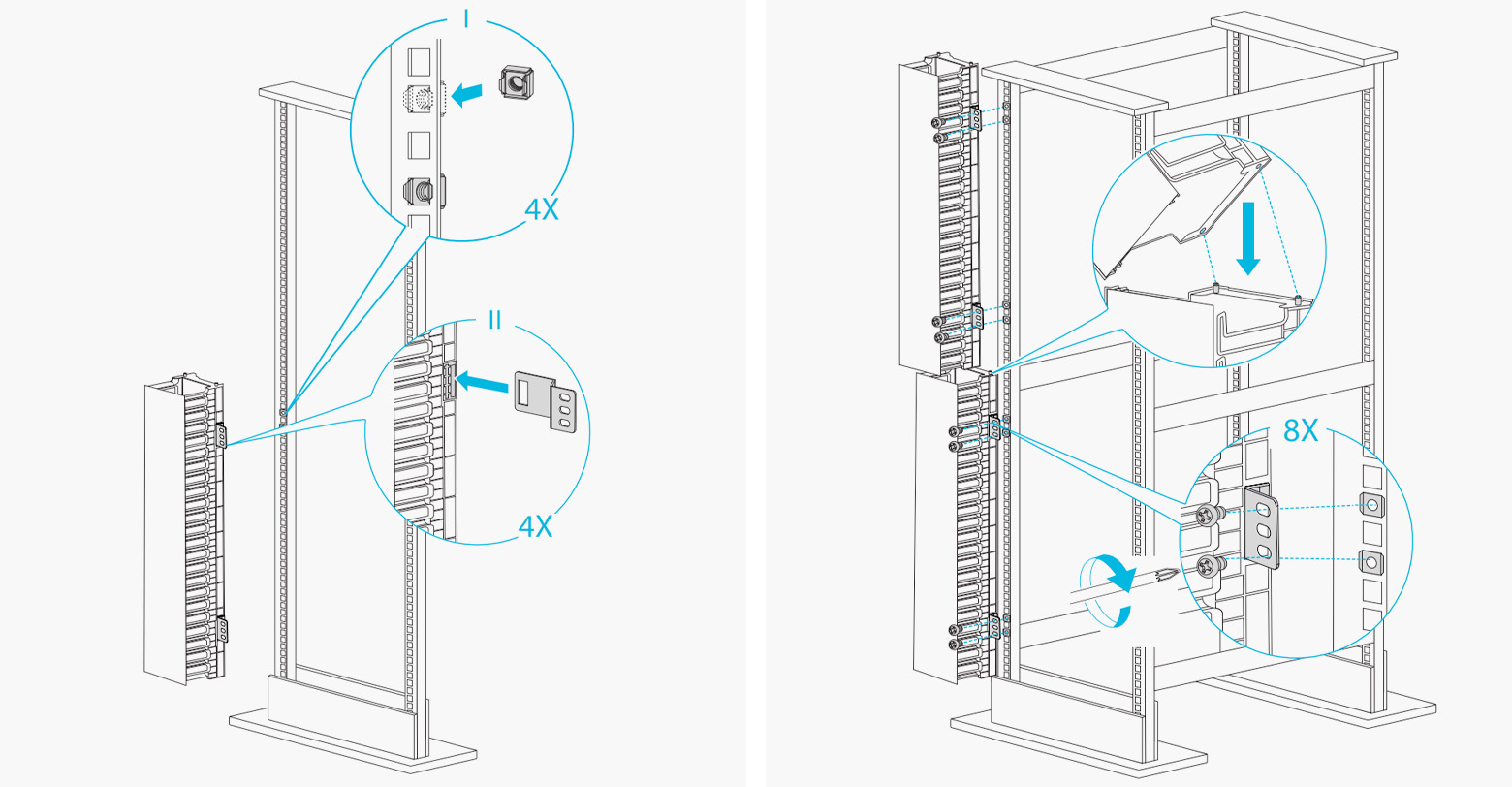 How to Install Horizontal and Vertical Cable Managers