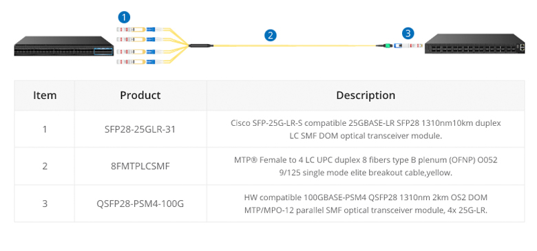 MTP/MPO Cable Selection Guide for Different Core Numbers