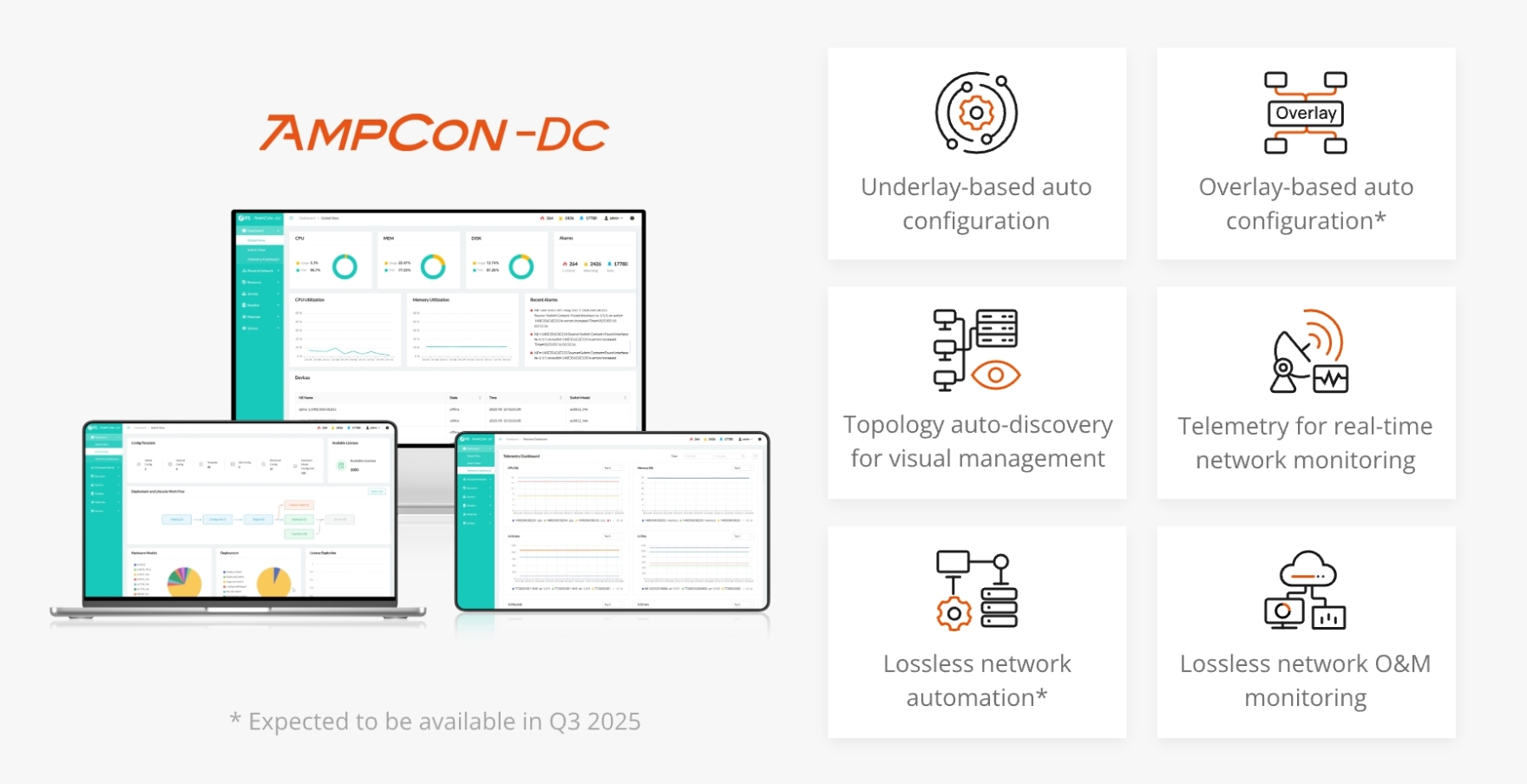 N5850-48X6C: 10G PicOS® Data Center Switch Designed for Unified Management and Automated Deployment
