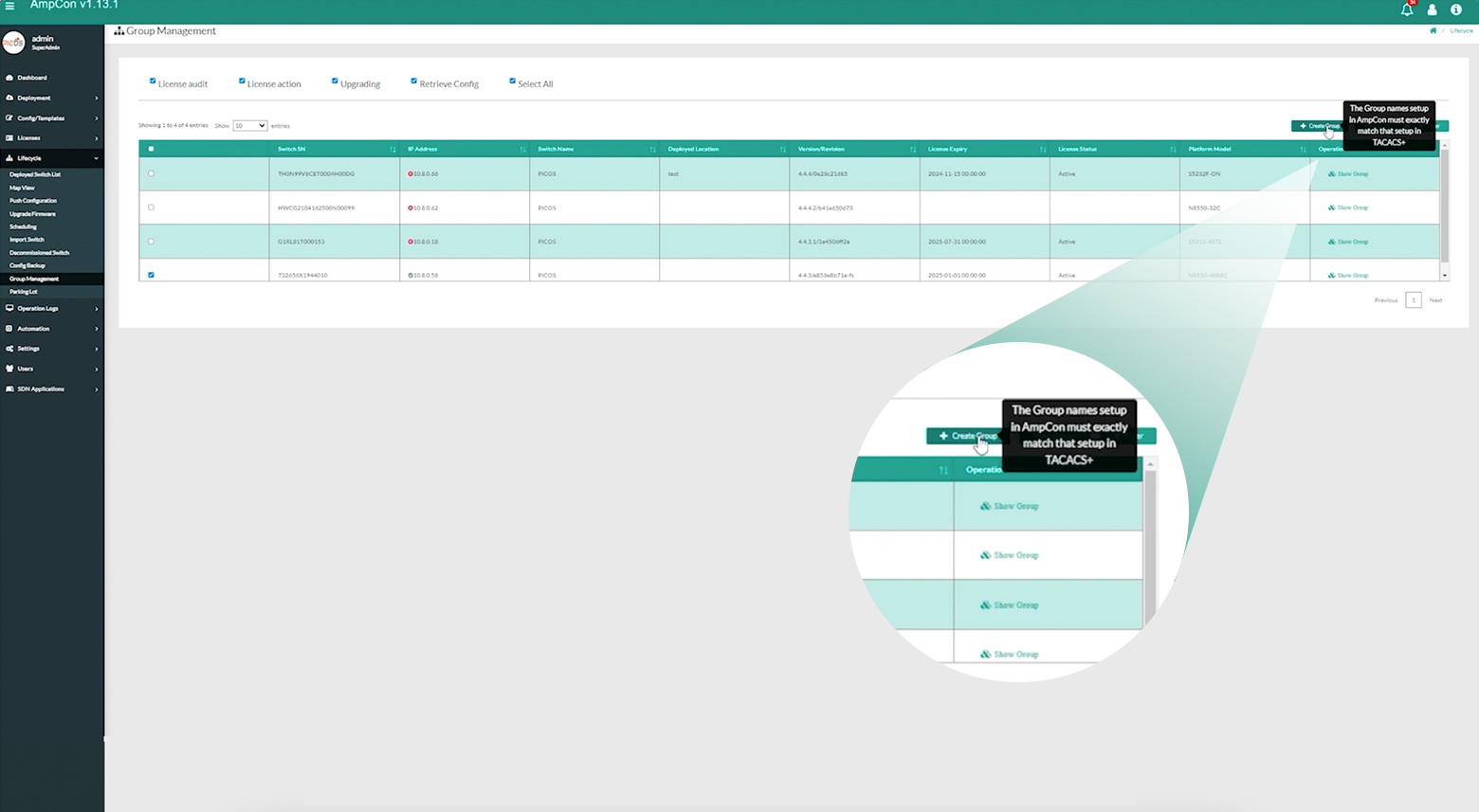 How to Use AmpCon™ for Mass Configuration of Picos® Switches