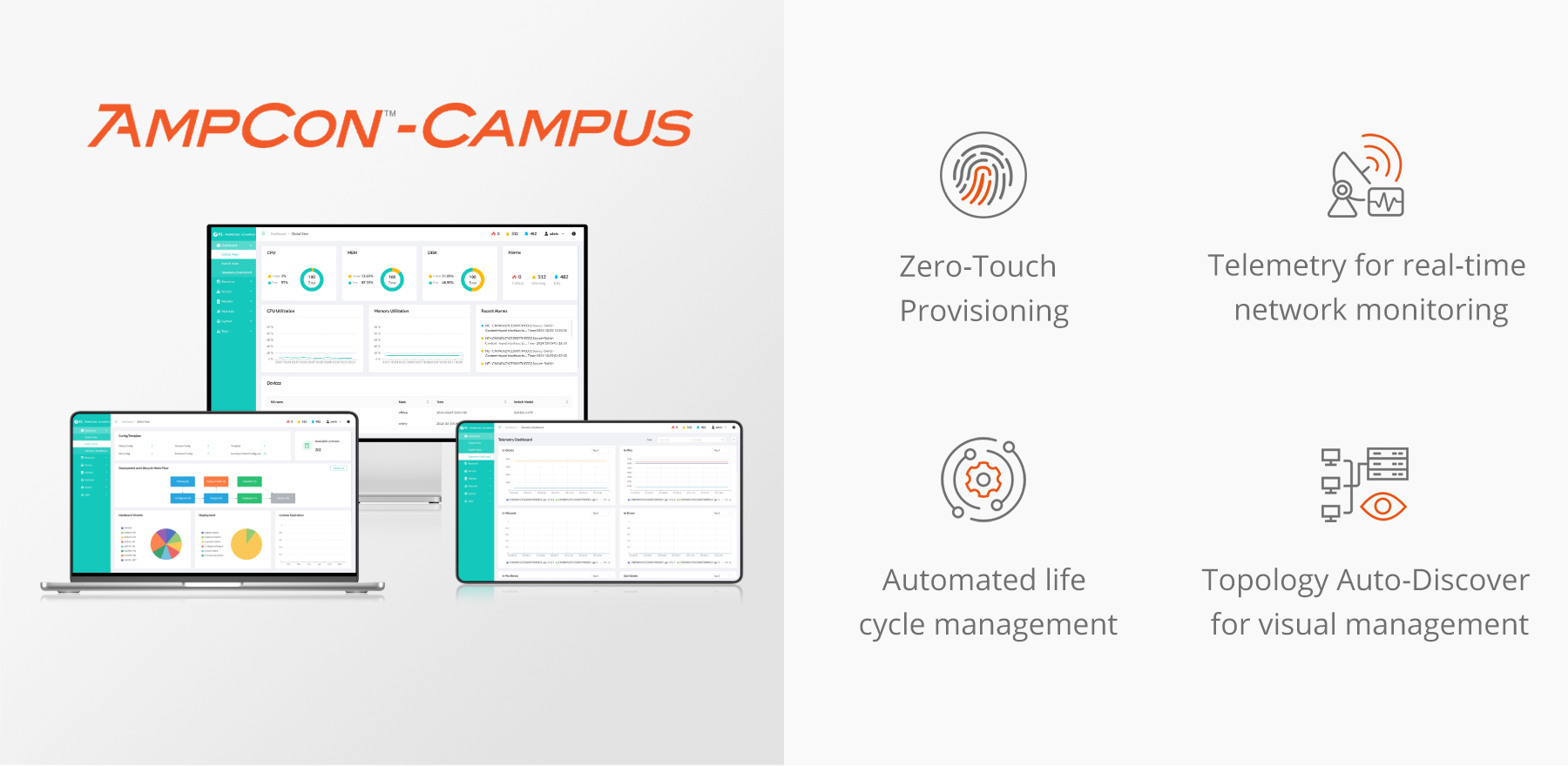 FS S5860-20SQの管理プラットフォーム徹底解説：AmpCon-Campus SDNコントローラとAirwareクラウド