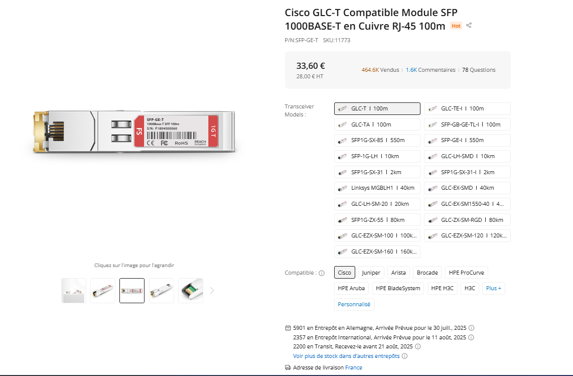 Qu'est-ce qu'un module SFP et comment en choisir un