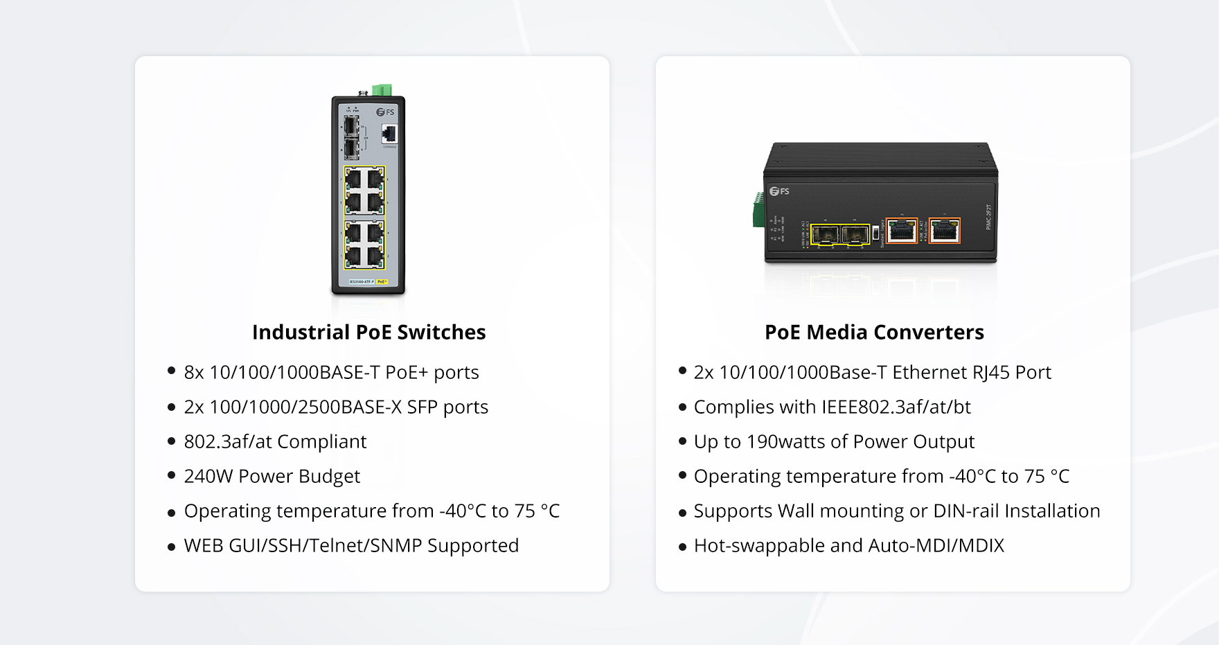 PoE Switch vs. PoE Media Converter: How to Choose?