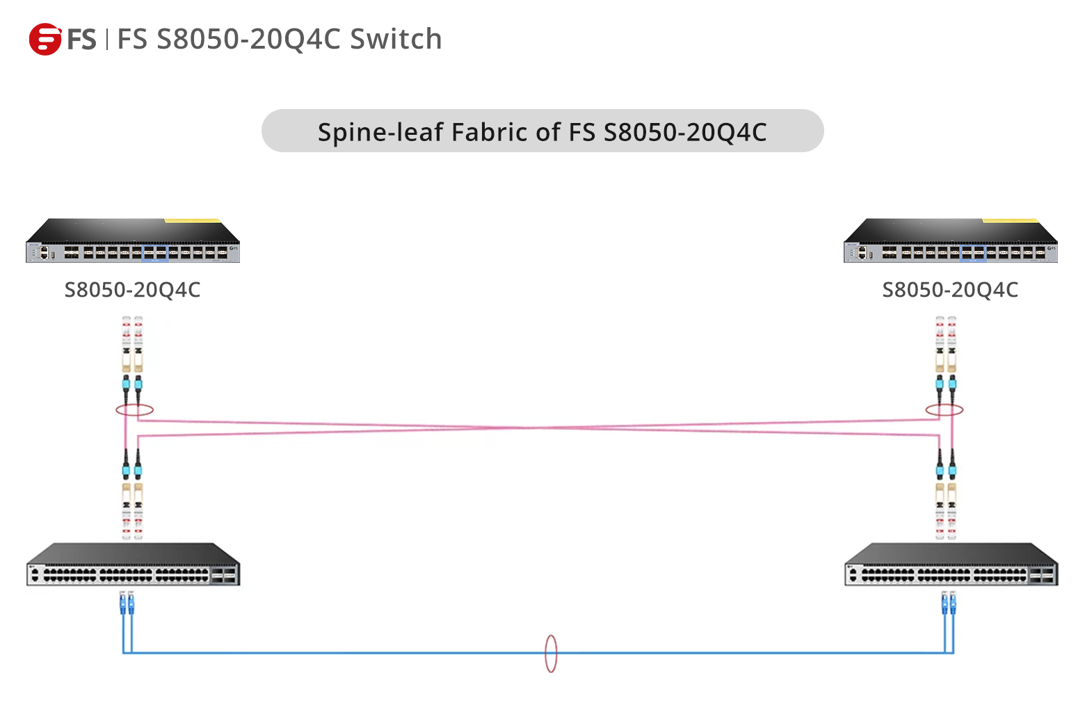 FS S8050-20Q4C L3 Switch: Ideal for Spine-leaf Architecture
