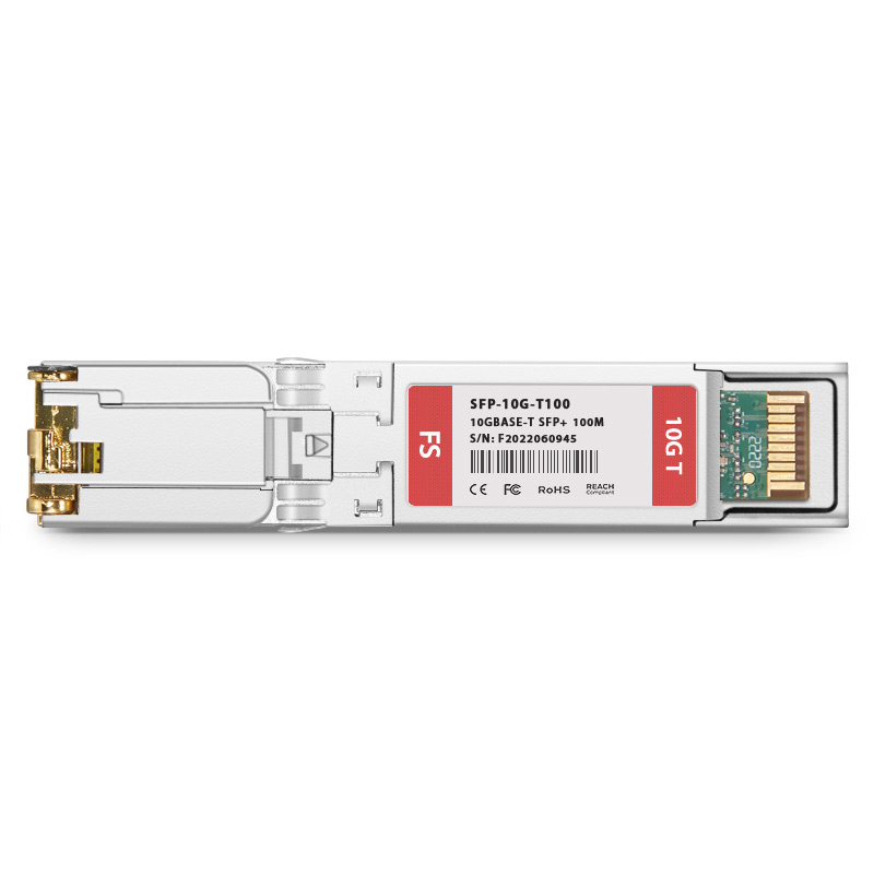 Cisco SFP-10G-T-100 Compatible 10GBASE-T SFP+ Copper RJ-45 100m Optical Transceiver Module - FS