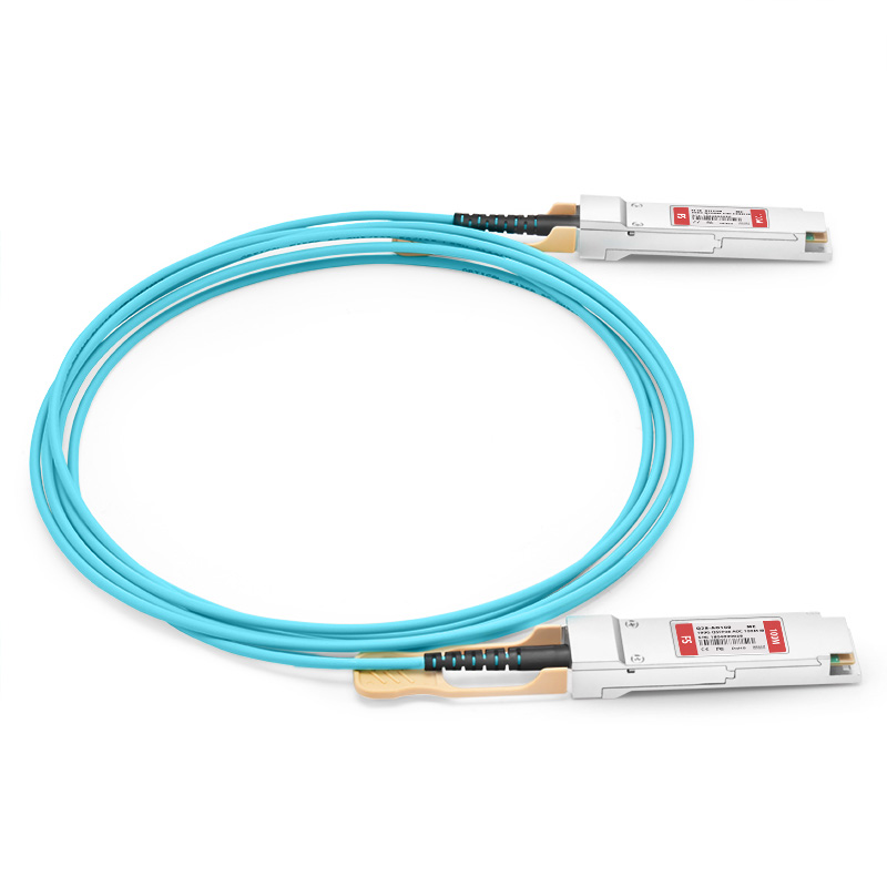 100m (328ft) NVIDIA InfiniBand MFA1A00-E100 Compatible 100G EDR QSFP28 Active Optical Cable - FS.com
