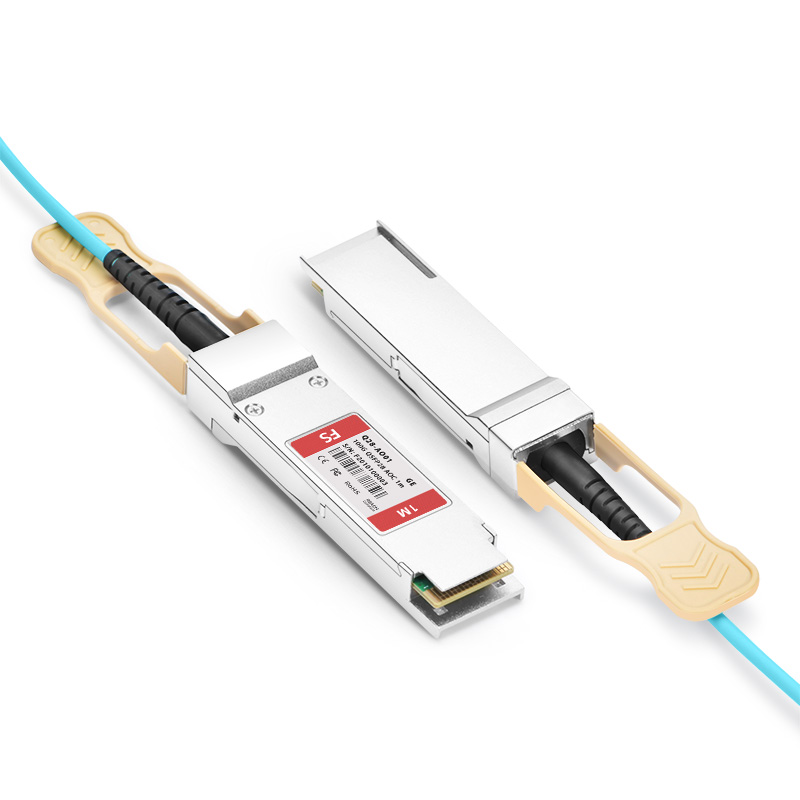 1m Generic 100G Active Optical Cable, QSFP28 AOC Fiber Cable - FS.com