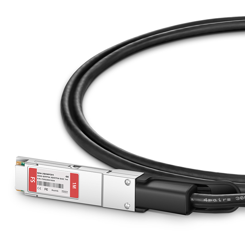 Generisch Kompatibles 200G QSFP56 Auf 2x100G QSFP56 Passives Kupfer Generisch Kompatibles 200G QSFP56 Auf 2x100G QSFP56 Passives Kupfer