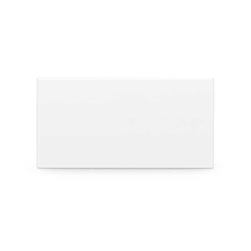 British-Style Faceplate Frame Insert, Blank, White, 1.97'' x 0.98 ...