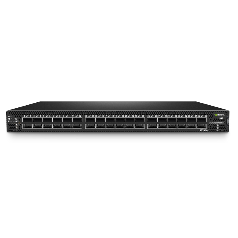 MSB7800-ES2F, 36-Port 100G InfiniBand Data Center Switch, 36 x EDR QSFP28, x86 Dual Core, Switch ...