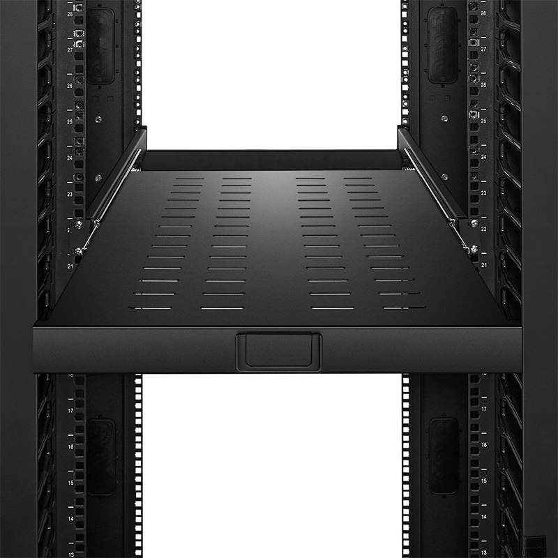 1U Adjustable Sliding Shelf with 650mm-950mm Mounting Depth and 132 ...