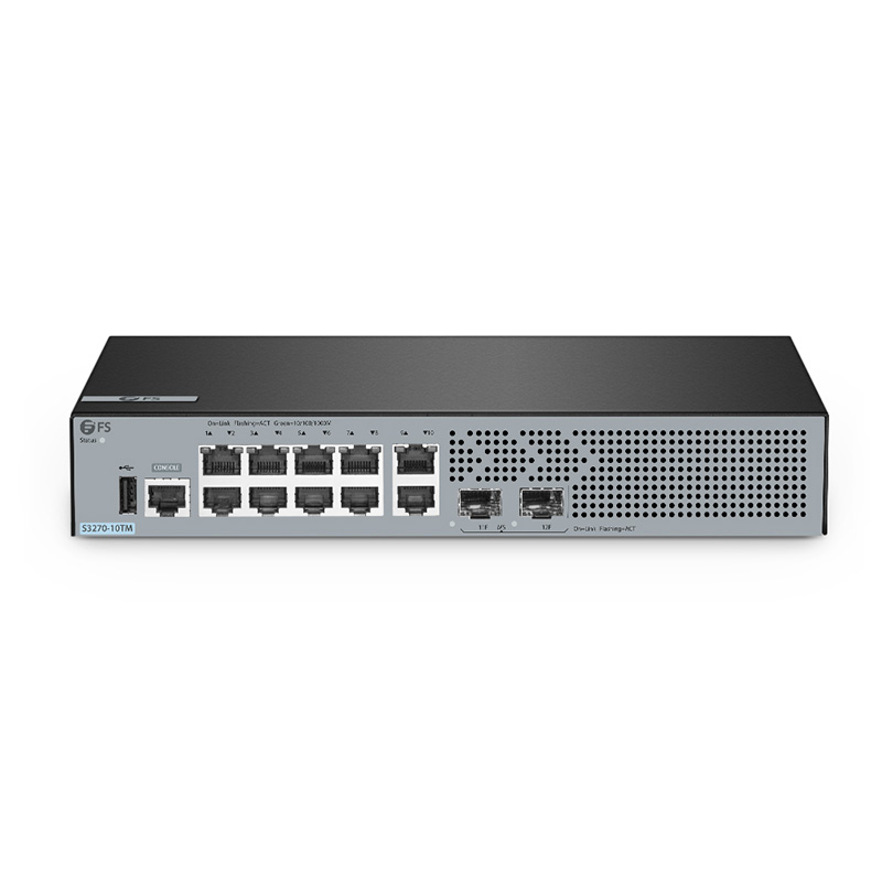 S3270-10TM, 10-Port Gigabit Ethernet L2+ Switch, 10 x Gigabit RJ45 ...