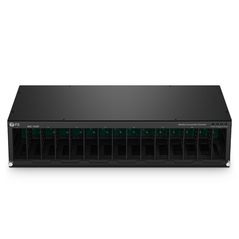 15 Slots Media Converter Chassis, 19'' Rack Mount, AC Power - FS Singapore