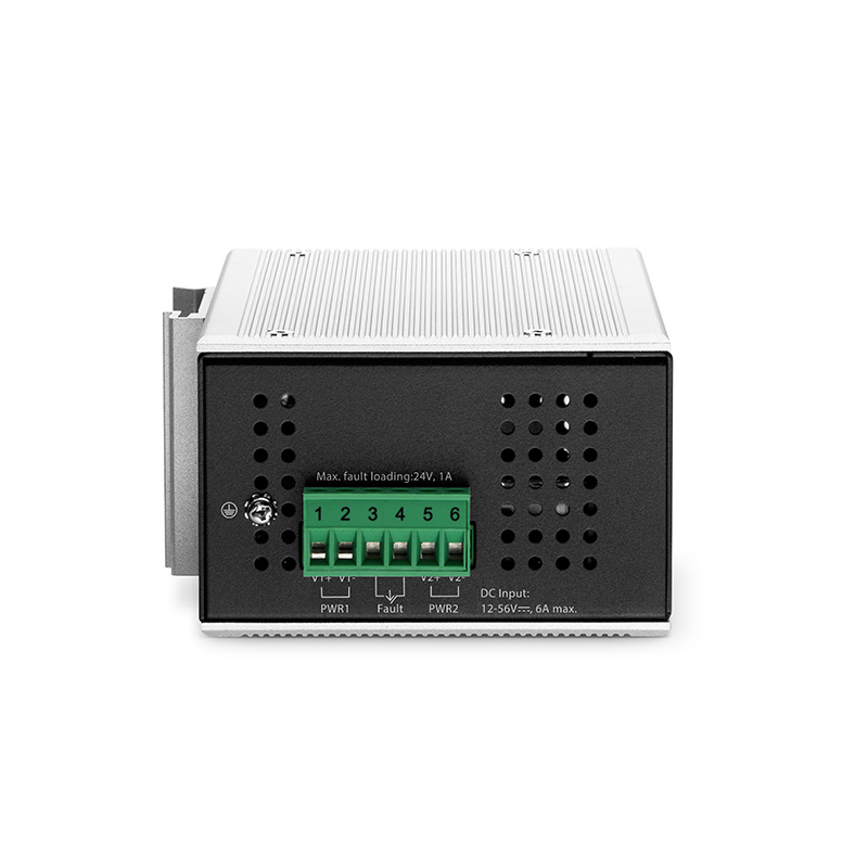 Industrial 2 x 10/100/1000Base-T RJ45 to 2 x 100/1000Base-X SFP Slot Gigabit PoE++ Ethernet ...