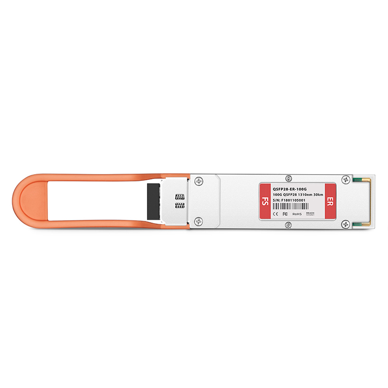 Cisco Compatible 100GBASE-ER QSFP28 Single Lambda 1310nm 30km OS2 DOM ...