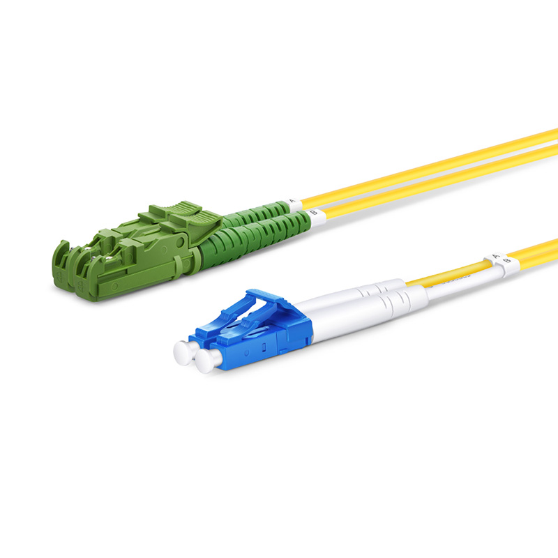 Customized Length LSH APC to LC UPC Duplex OS2 Single Mode LSZH 2.0mm Fiber Optic Patch Cable ...