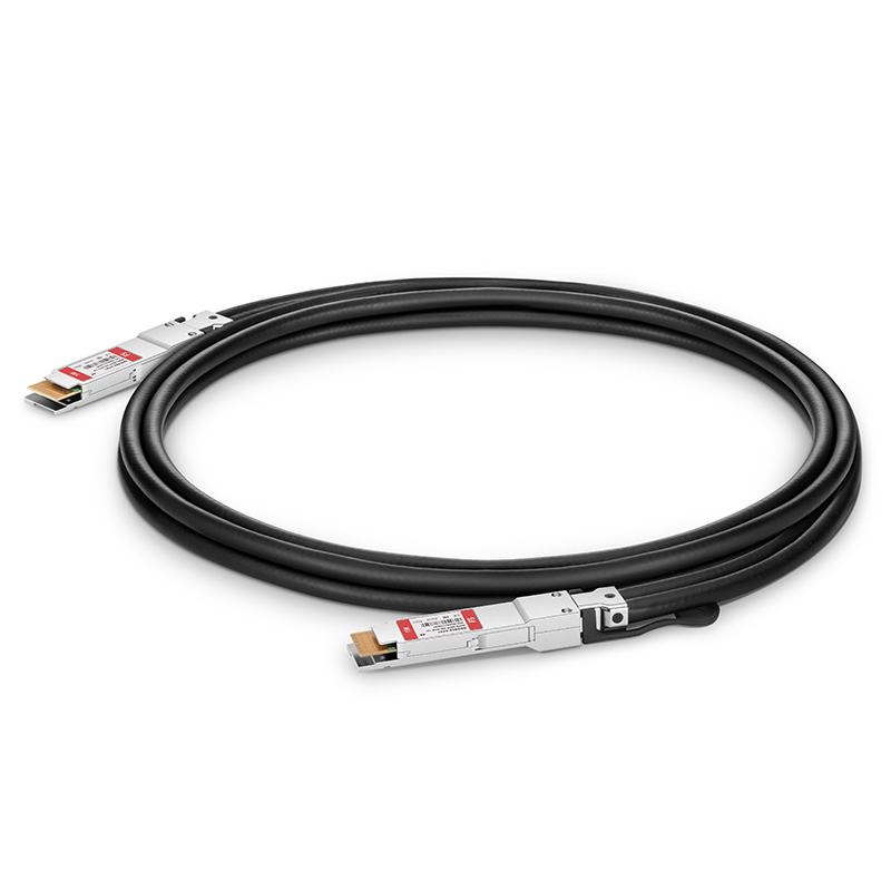 1m (3ft) Generic Compatible 800G QSFP-DD Active Direct Attach Copper Twinax Cable - FS.com