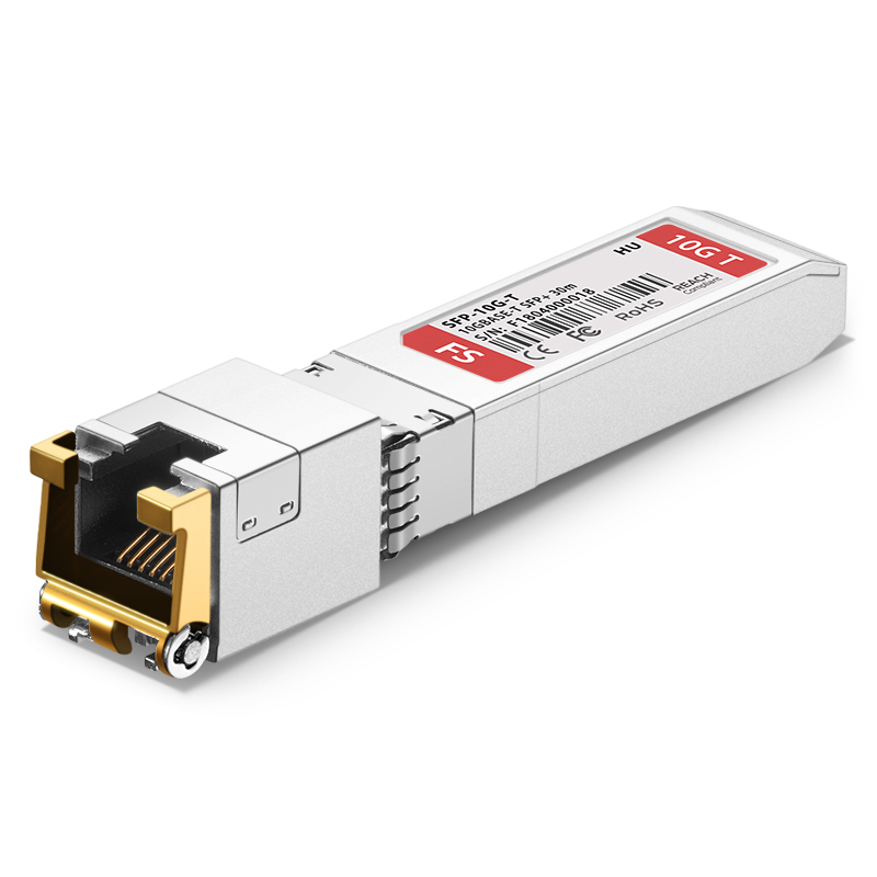 HW SFP-10G-T Compatible 10GBASE-T SFP+ Copper RJ-45 30m Optical ...