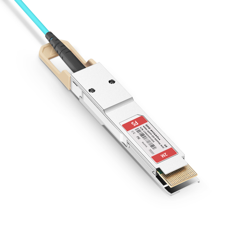 2m (7ft) Generic Compatible 400G QSFP-DD to 8x50G SFP56 Active Optical ...