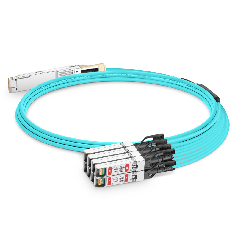 25m (82ft) Generic Compatible 400G QSFP-DD to 8x50G SFP56 Active ...