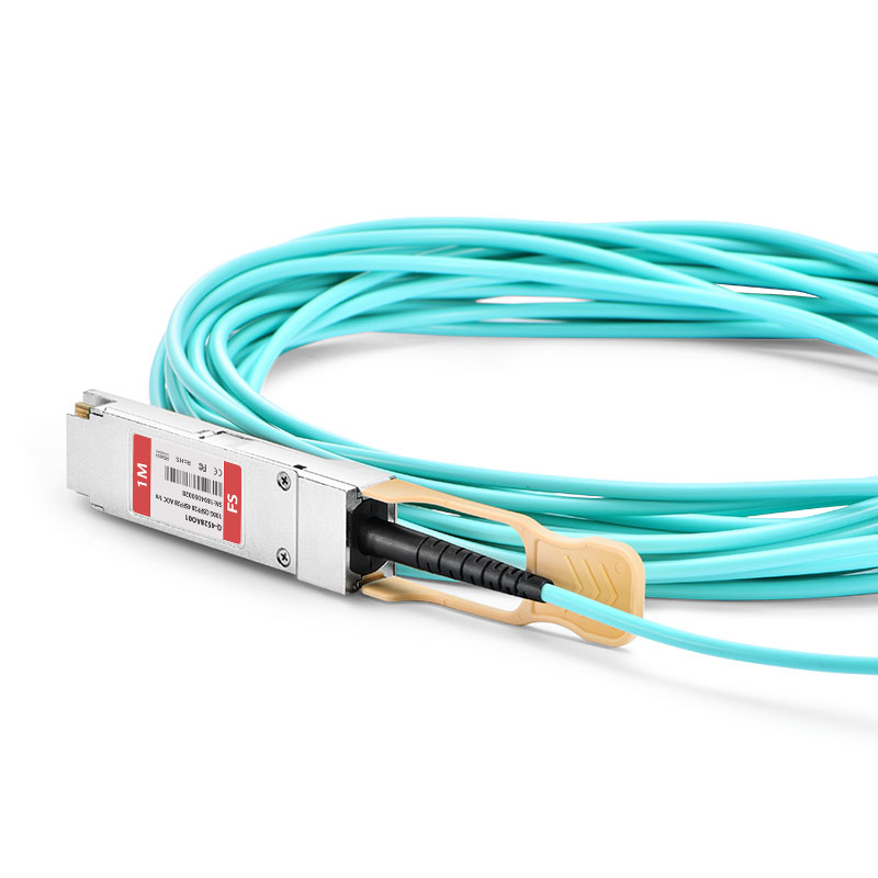 Cable breakout óptico activo compatible con HPE Aruba, 7m (23ft) 100G ...