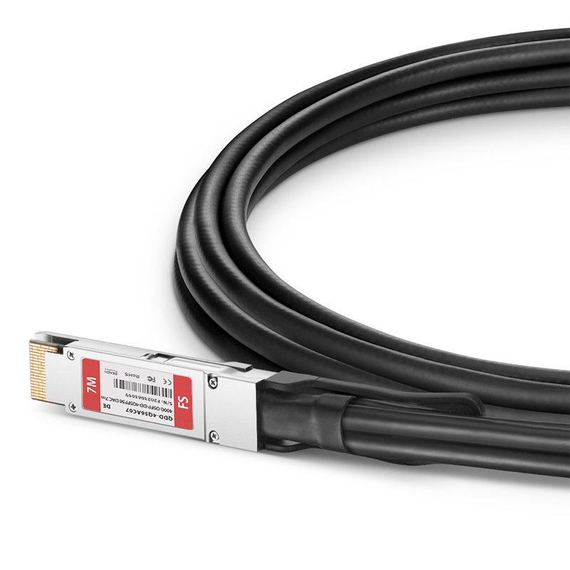 6m (20ft) Dell Compatible 400G QSFP-DD to 4x100G QSFP56 Active Direct ...