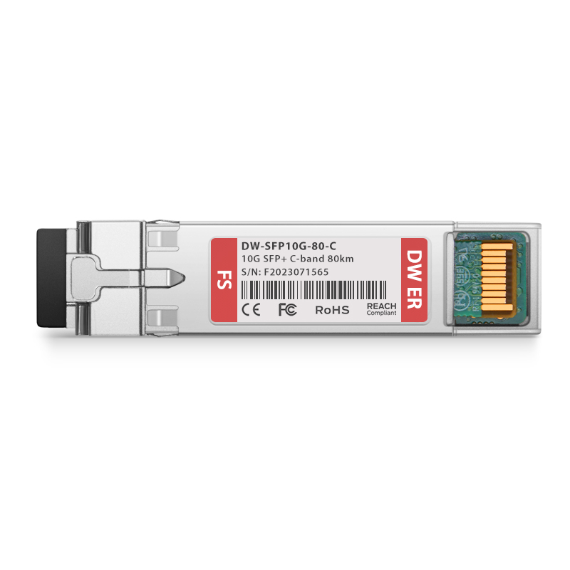 Customized 10G DWDM C-band Tunable SFP+ 50GHz 80km DOM Duplex LC SMF Transceiver Module For ...