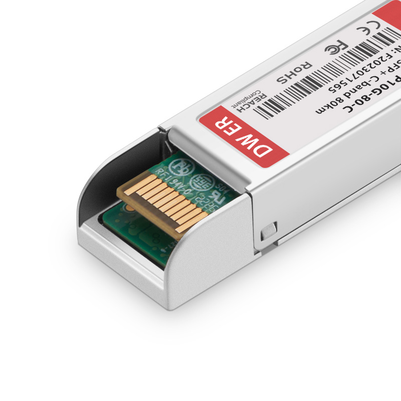 Customized 10G DWDM C-band Tunable SFP+ 50GHz 80km DOM Duplex LC SMF Transceiver Module For ...