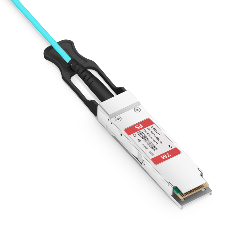 7m (23ft) HPE Aruba Compatible 40G QSFP+ to 4x10G SFP+ Breakout Active ...