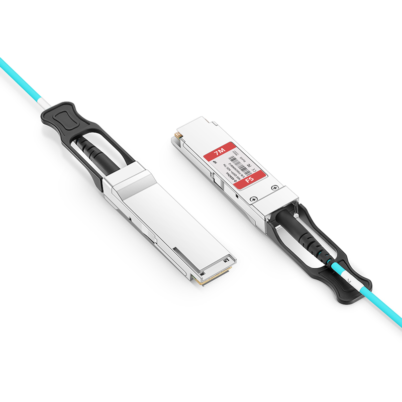 7m (23ft) HPE Aruba Compatible 40G QSFP+ to 4x10G SFP+ Breakout Active ...