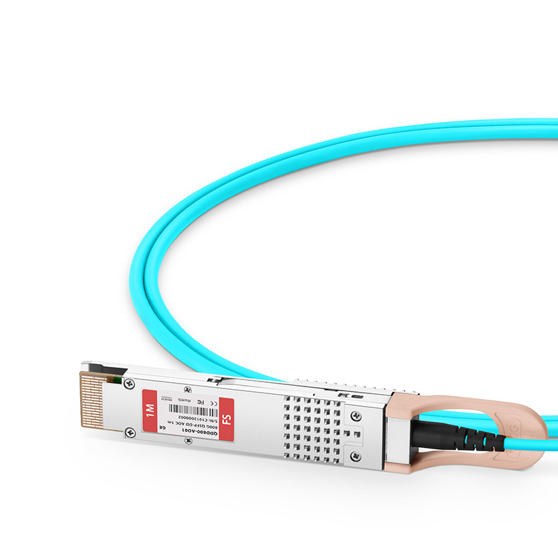1m (3ft) Generic Compatible 800G QSFP-DD Active Optical Cable - FS.com Australia