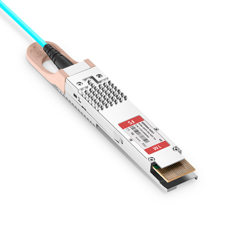 1m (3ft) Generic Compatible 800G QSFP-DD Active Optical Cable - FS.com