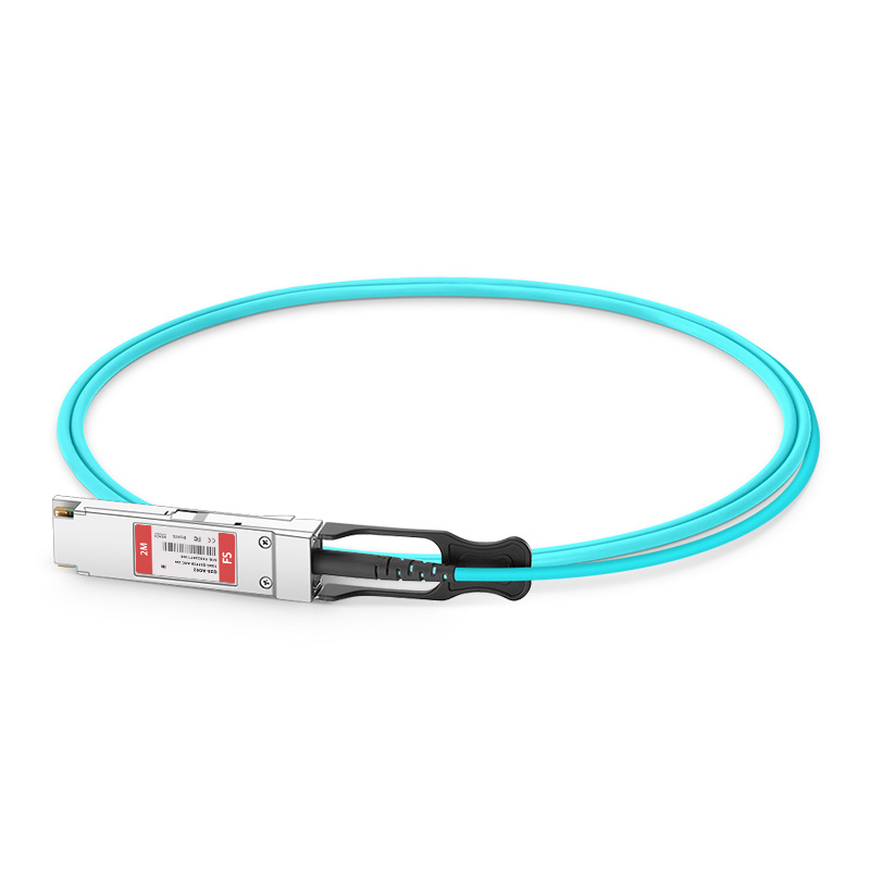 2m (7ft) Intel Compatible 100G QSFP28 Active Optical Cable - FS.com