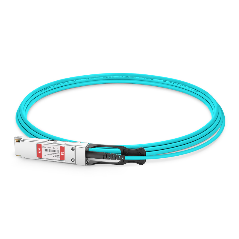 15m (49ft) H3C QSFP-100G-D-AOC-15M Compatible 100G QSFP28 Active ...