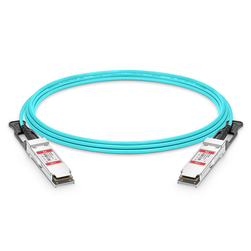 15m (49ft) Intel Compatible 100G QSFP28 Active Optical Cable - FS.com