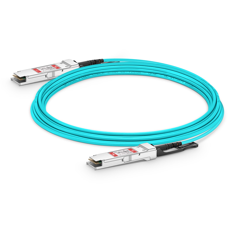 25m (82ft) Intel Compatible 100G QSFP28 Active Optical Cable - FS.com